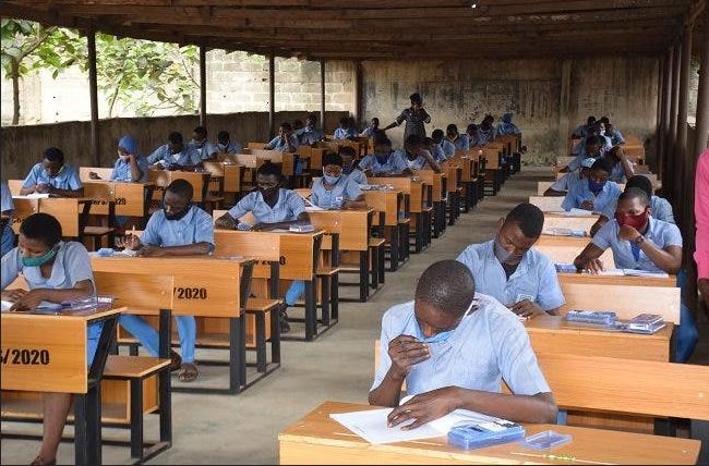 Viral Video Of WAEC Students Taking Exams Today