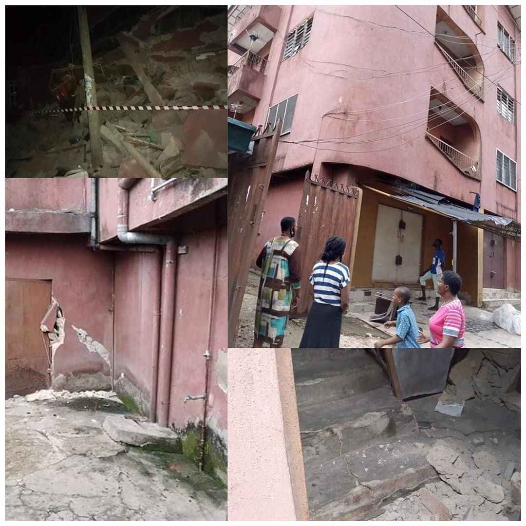 Pandemonium As 3-Storey Building Collapses in Umuahia (Photos)