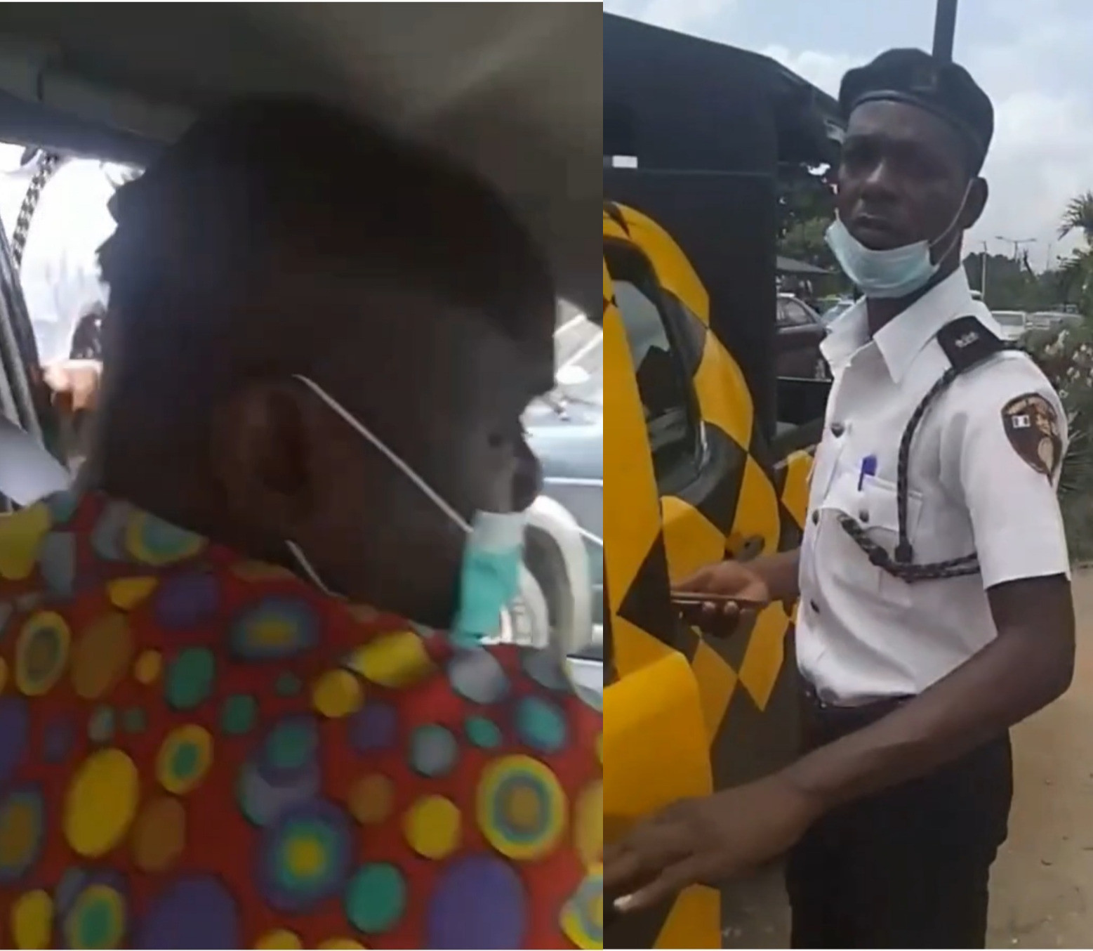 Drama As Nigerian Realtor Confronts VIO Officer Who Slapped Her Cab ...