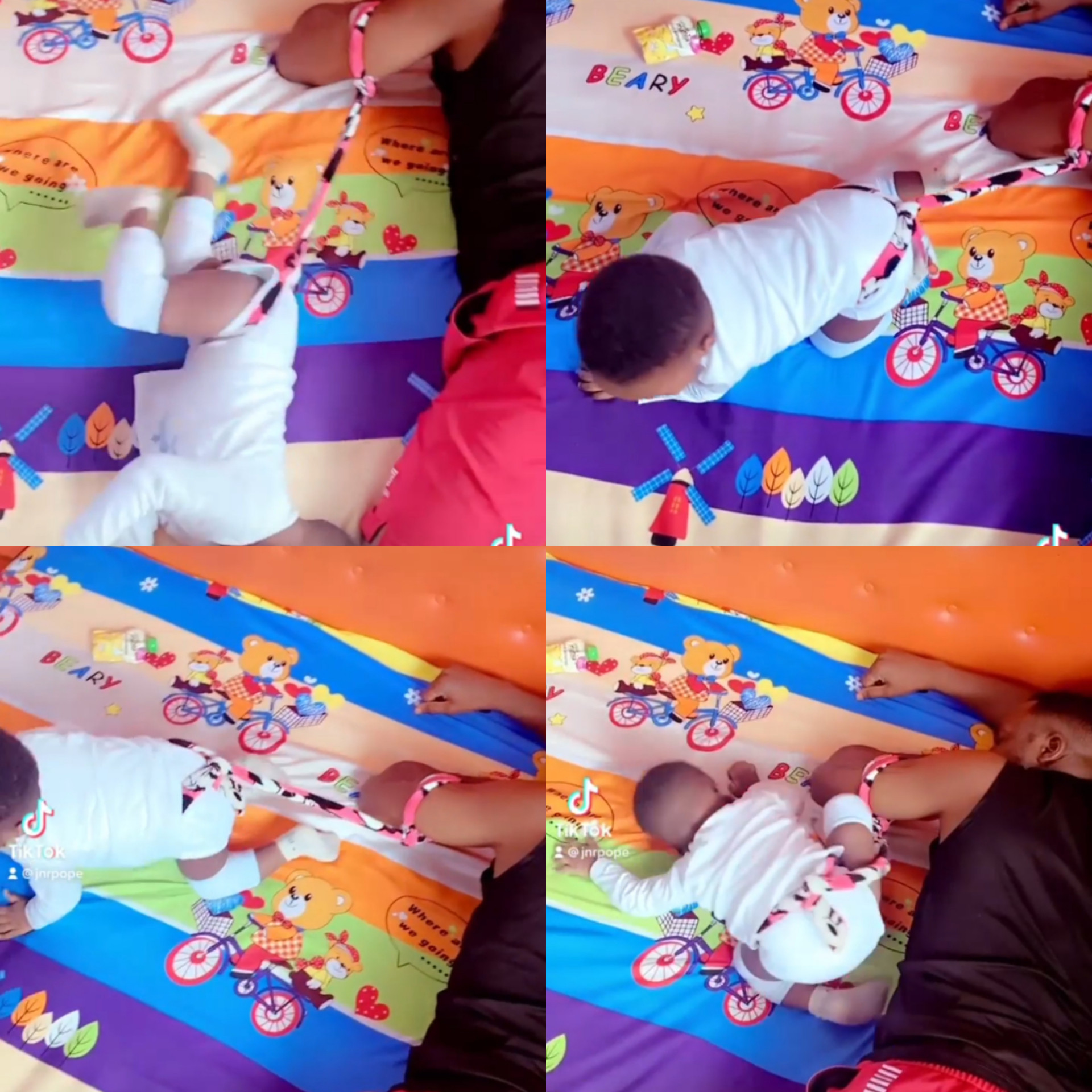 Actor Junior Pope Shares Hilarious Video Showing How He Babysits His ...