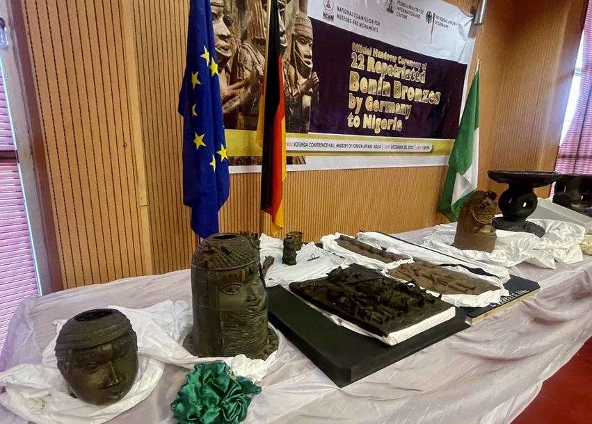 Germany Returns 22 Benin Bronzes To Nigeria (Photos)