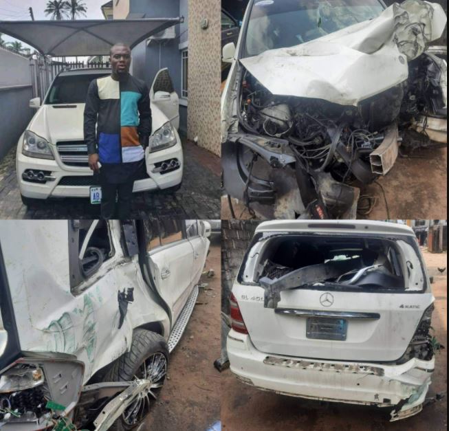 Man Emerges Unhurt From Ghastly Accident