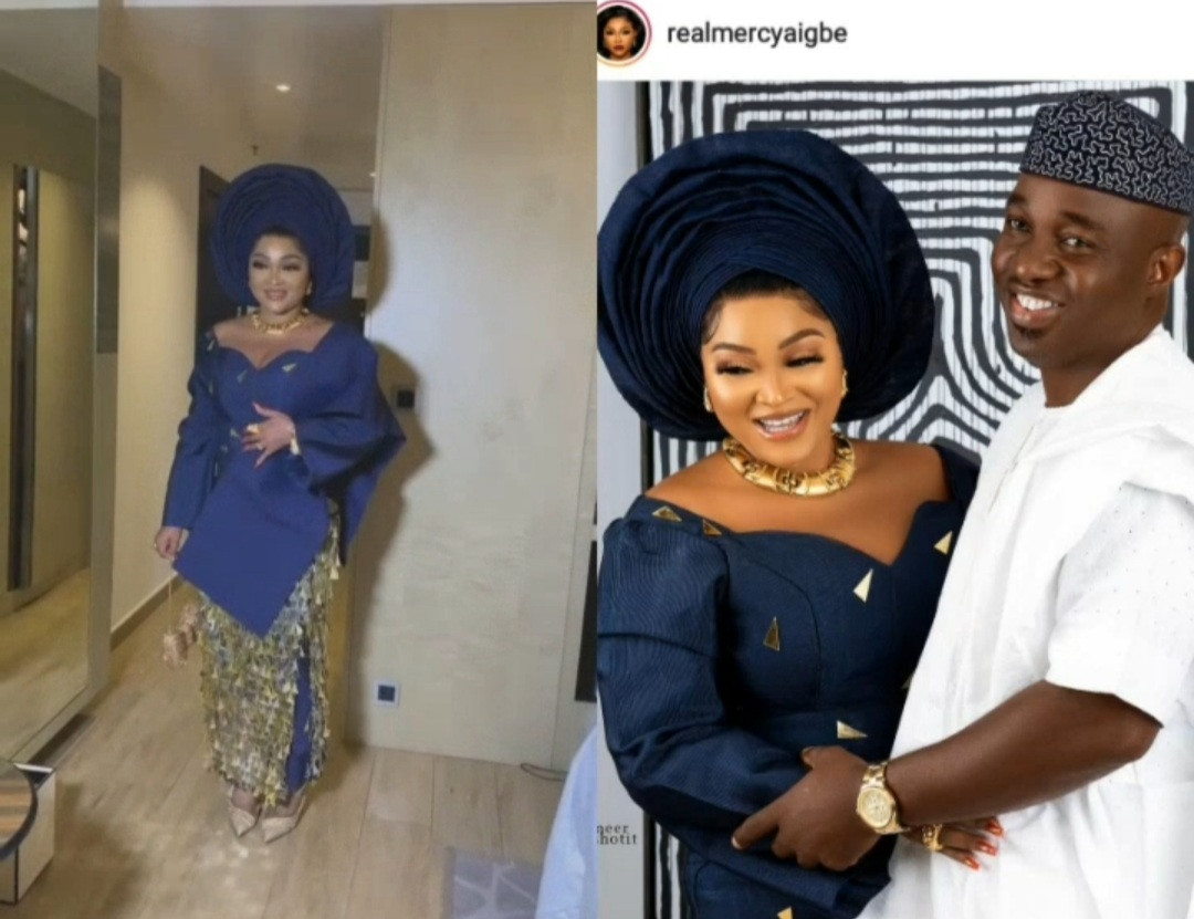Mercy Aigbe Shows Off Outfit She Wore On Her Wedding Engagement to ...