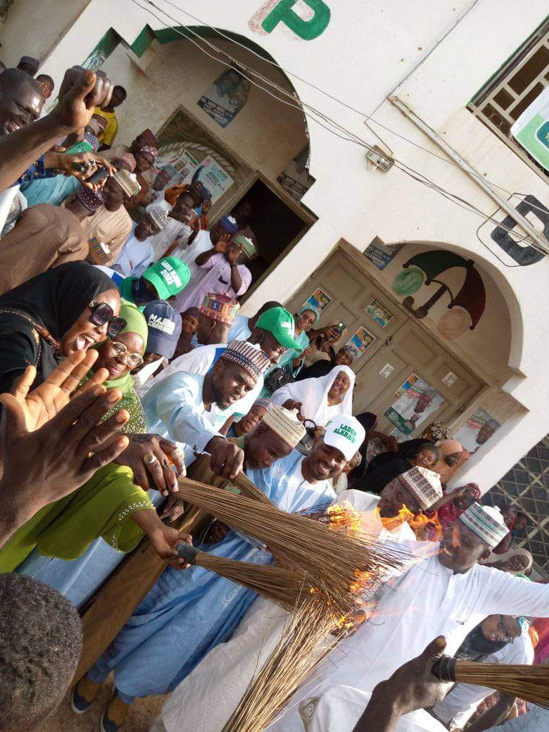 Scores Of APC Members Burn Brooms, Defect To PDP In Katsina (Photos)
