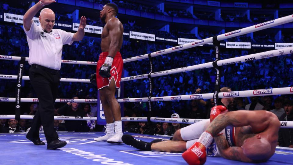Anthony Joshua Reveals What He Told Robert Helenius After Knocking Him Out