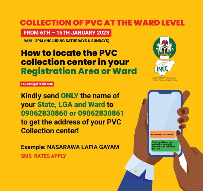 INEC Explains How To Know Your PVC Collection Center