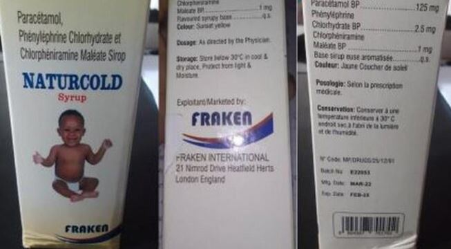 WHO Raises Alarm About An Unsafe Cough Syrup In Cameroon