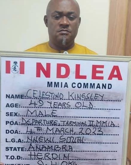 NDLEA Arrest Businessman With Heroin Concealed In False Bottoms Of His ...