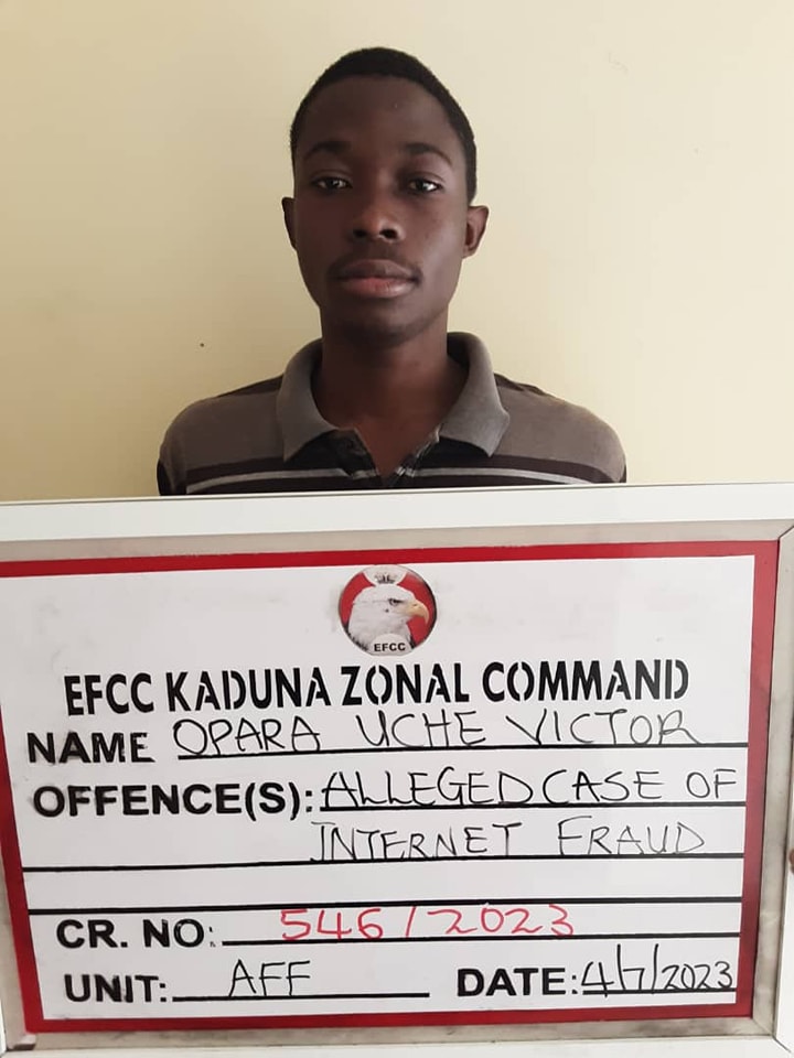 EFCC Arraigns Young Man For Alleged Internet Fraud in Kaduna (Photo)