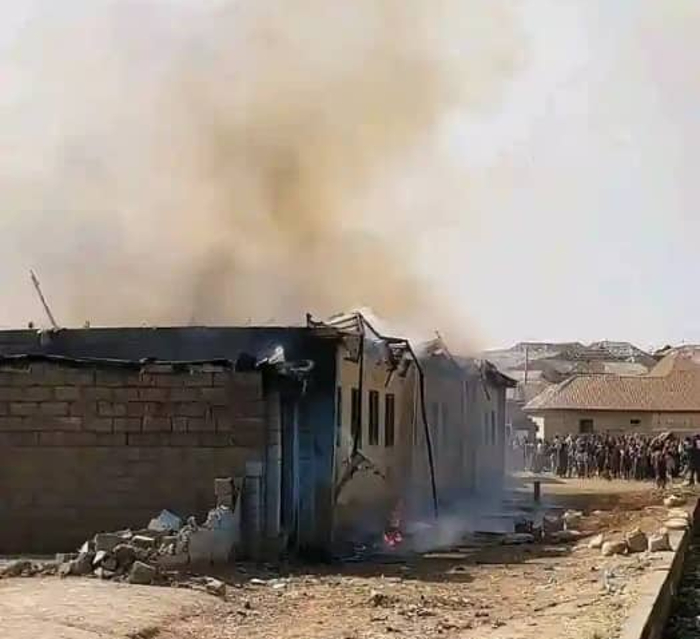 Irate Youths Burn Only Primary School In Bauchi Community
