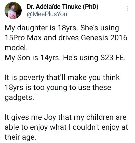 It's Poverty That Will Make You Think 18 years Is Too Young To Use ...